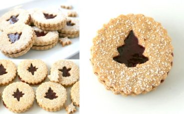 Almond Linzer Cookies - Deliciously Organic