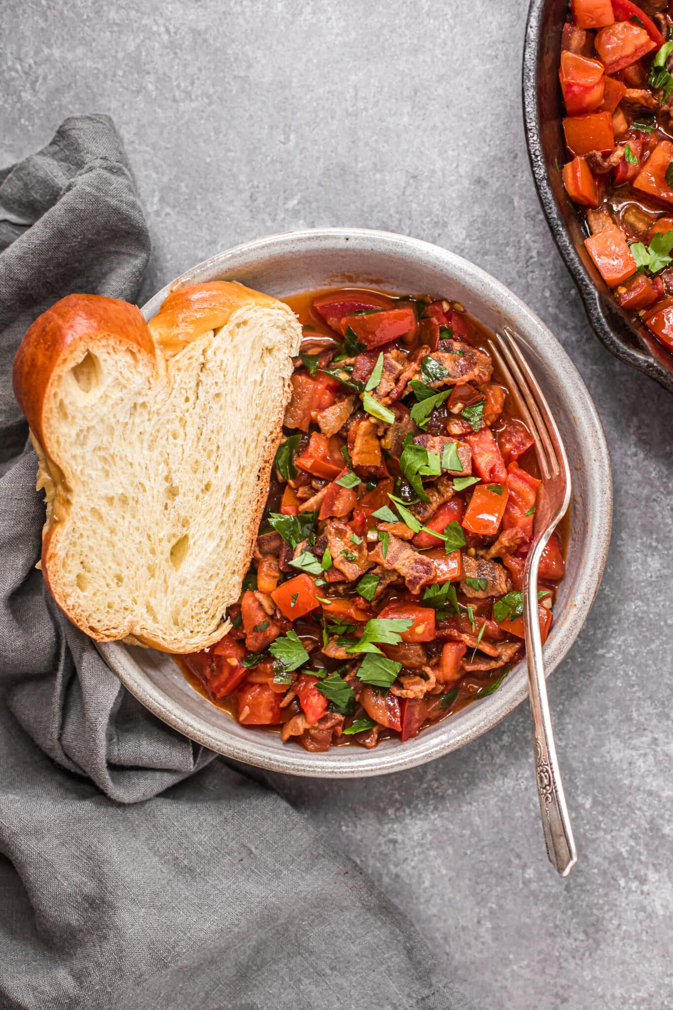 Tomato and Bacon Hash - Deliciously Organic - Carrie Korem, FNTP