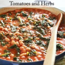 Braised Beans with Tomatoes and Herbs