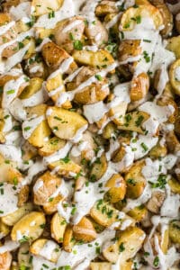 Cheesy Ranch Potatoes - Deliciously Organic - Carrie Korem, FNTP