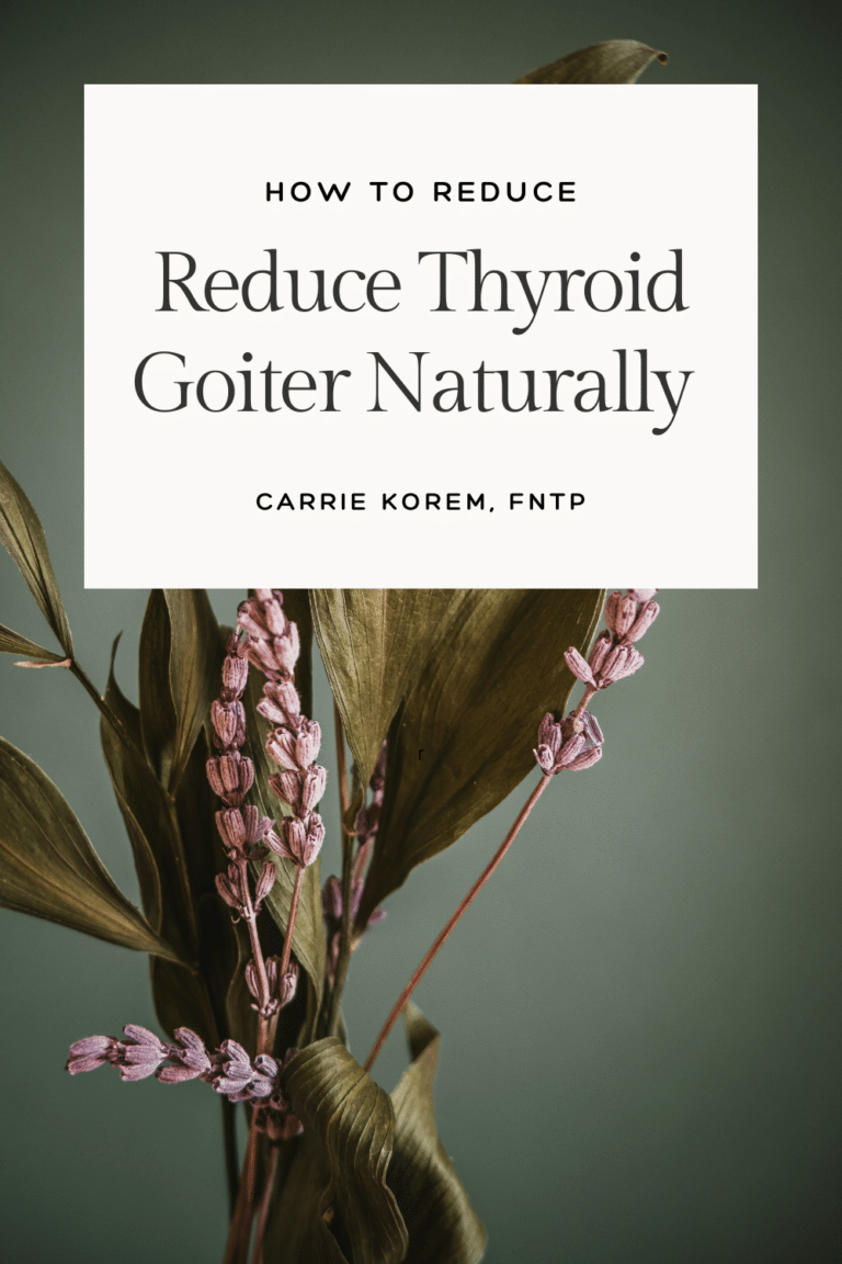 How to Reduce Thyroid Goiter Naturally